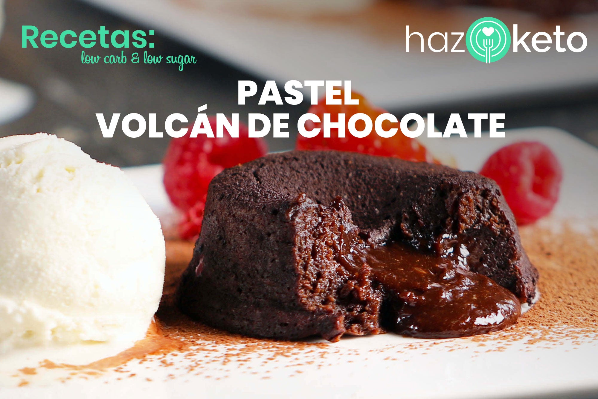 Receta: Volcán de Chocolate Keto, Sin Azúcar y Bajo en Carbohidratos ...
