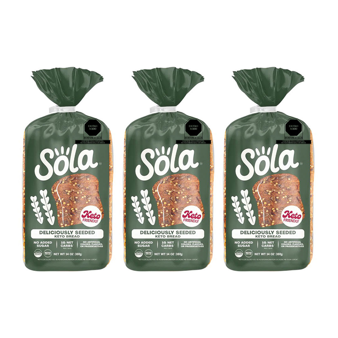 Pan Keto Multigrano de SOLA Sweet, Bajo en Carbohidratos – Haz KETO ...